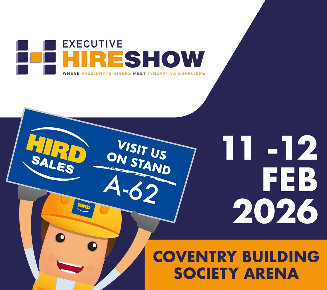 Hird Sales takes high value machines to Executive Hire Show 2026 - Hird ...